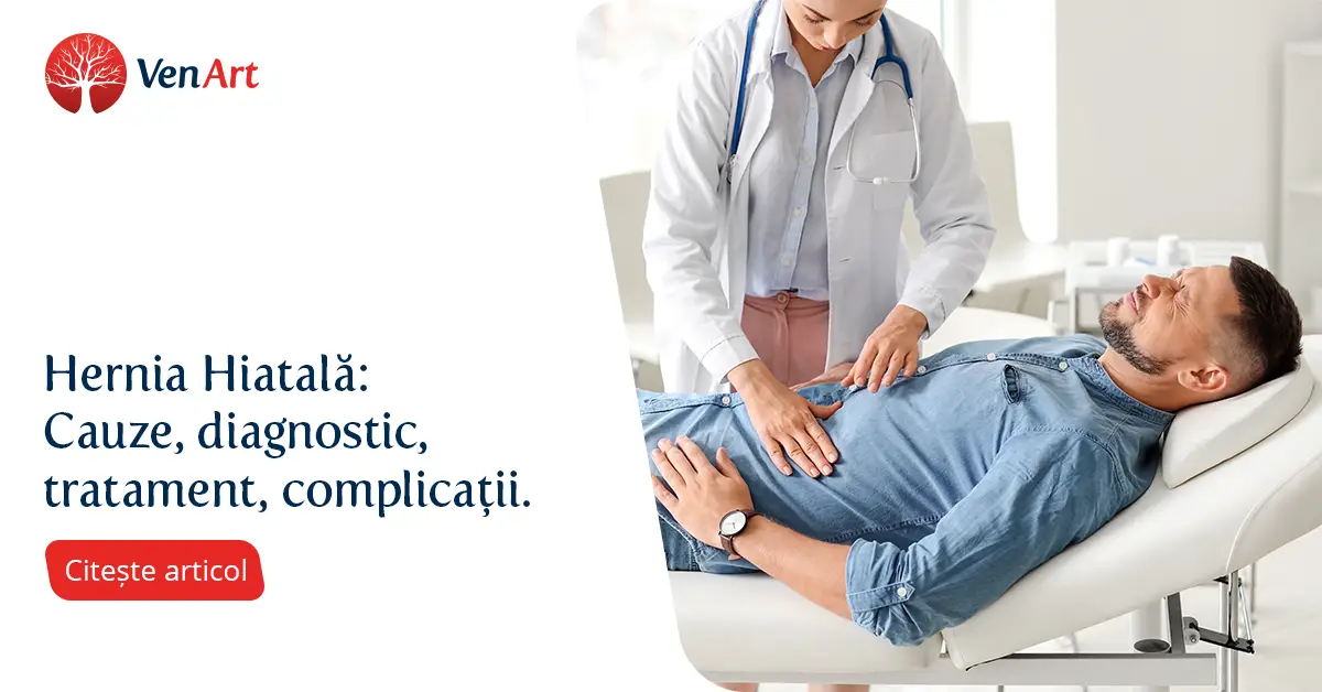 Hernia hiatală - Cauze, complicații, diagnostic, tratament